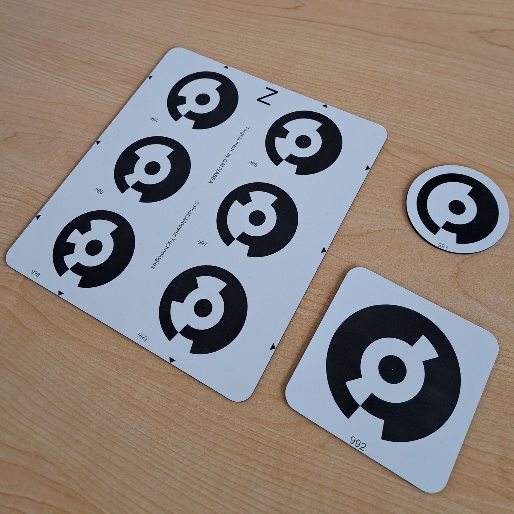 PhotoModeler Coded Targets Sample Kit – CANVASEA | Marine & Home Living