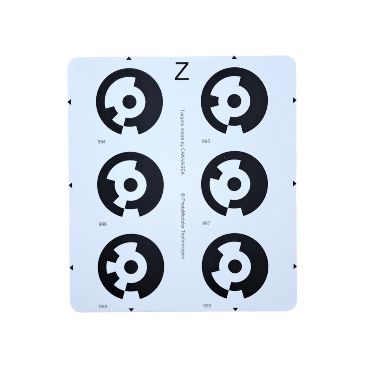 PhotoModeler Coded Targets Sample Kit – CANVASEA | Marine & Home Living